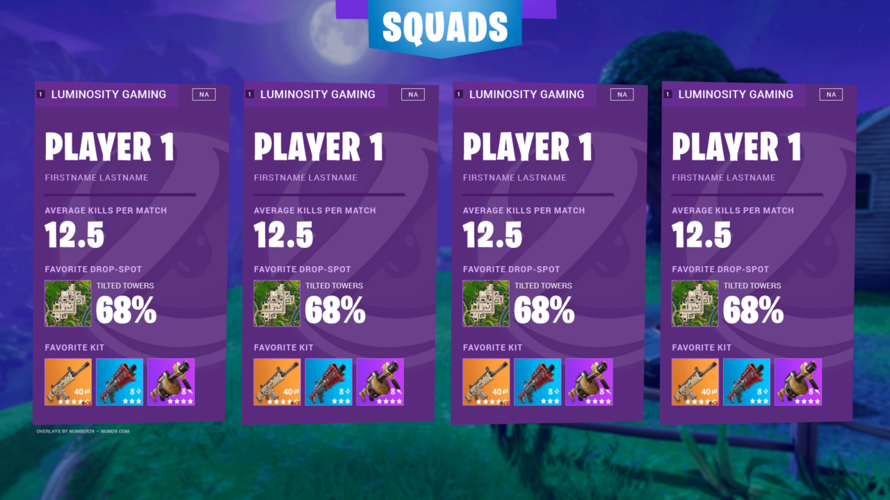 Fortnite Tournament Kit for Streamers – Number29, LLC